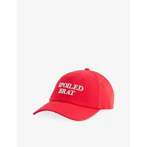 UNTIL FURTHER NOTICE Embroidered Cotton Cap - Red