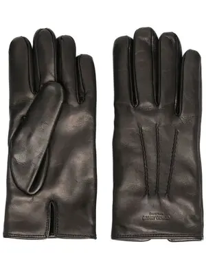 Giorgio Armani Sheepskin Gloves - Black