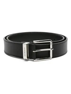 Givenchy Sleek Leather Gentleman Belt - Black
