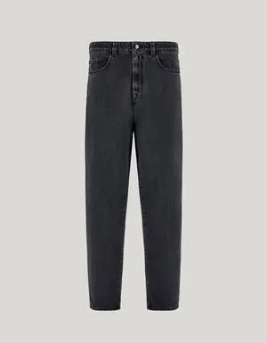 Canali Cotton Denim Regular-fit Jeans - Black
