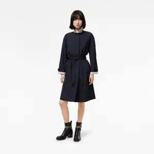 Burberry Long Belted Nylon Tickhill Car Coat