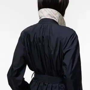 Burberry Long Belted Nylon Tickhill Car Coat