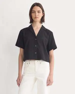 Everlane Cotton Gauze Resort Shirt - Black