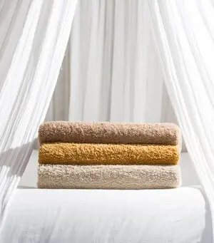 ABYSS & HABIDECOR Egyptian Cotton Super Pile Bath Sheet - Yellow
