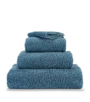 ABYSS & HABIDECOR Egyptian Cotton Super Pile Hand Towel - Blue
