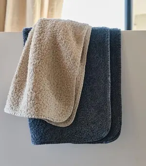 ABYSS & HABIDECOR Egyptian Cotton Super Pile Hand Towel - Blue