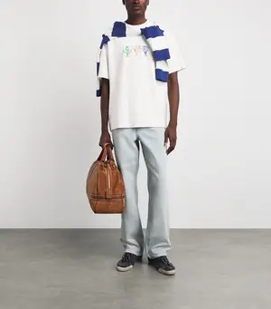 Drole De Monsieur Cotton Signature T-shirt With Chalice Print