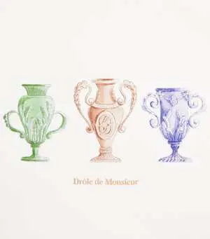 Drole De Monsieur Cotton Signature T-shirt With Chalice Print
