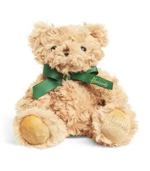 Harrods Small Curly Henry Bear - Neutral