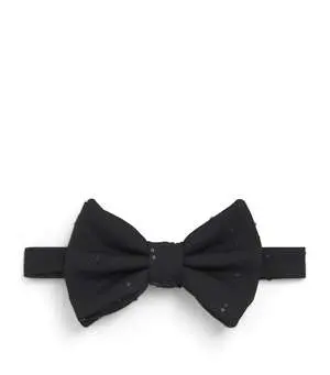 Giorgio Armani Large Sequinned Pre-tied Bowtie