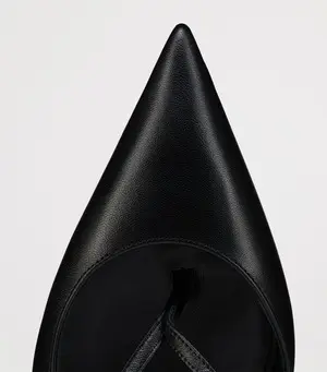 CHRISTIAN LOUBOUTIN Twistissimo Leather Slingback Pumps 60 - Black