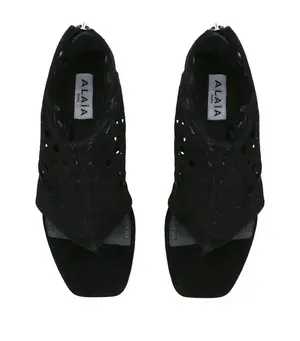 Alaïa Suede Neo Vienne High Sandals