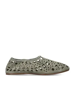 Alaïa Suede Neo Vienne Slippers