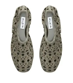 Alaïa Suede Neo Vienne Slippers