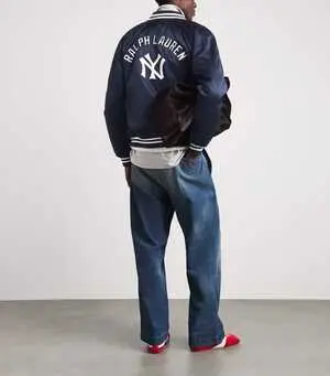 Polo Ralph Lauren Satin Yankees Bomber Jacket