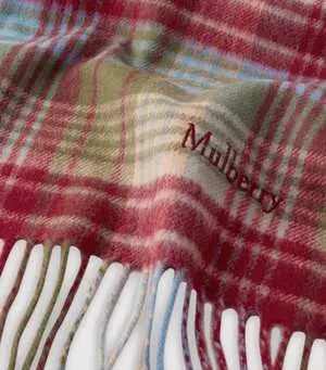 Mulberry Small Merino Check Scarf