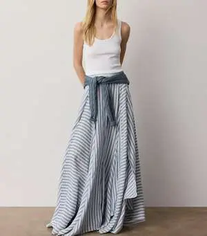 Ralph Lauren Linen Shamus Maxi Skirt