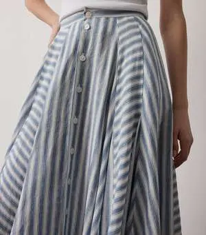 Ralph Lauren Linen Shamus Maxi Skirt