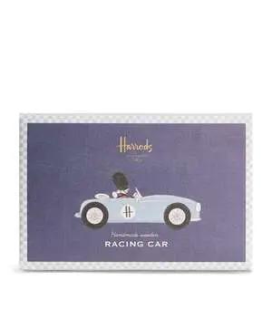 Harrods Handmade Wooden Racing Car - Ivory