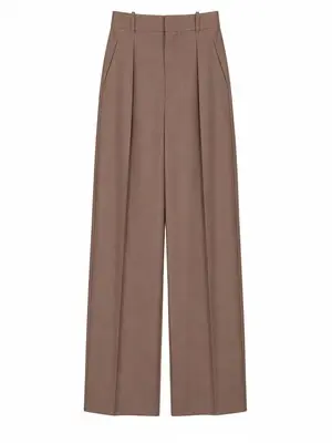 Saint Laurent Wool And Silk Tailored Trousers