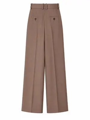 Saint Laurent Wool And Silk Tailored Trousers
