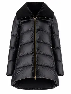 Herno Piumino A-shape Quilted Down Jacket - Black