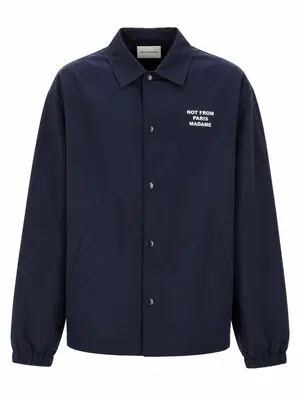 Drole De Monsieur Slogan" Jacket - Blue