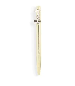Harrods Logo Topper Ballpoint Pen - Gold