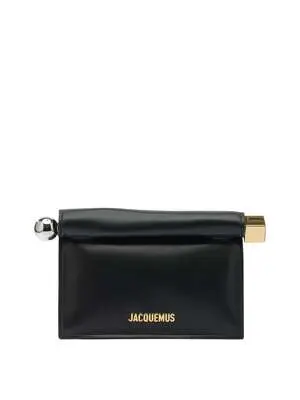 Jacquemus Small Rond Carré Mini Clutch Bag - Black