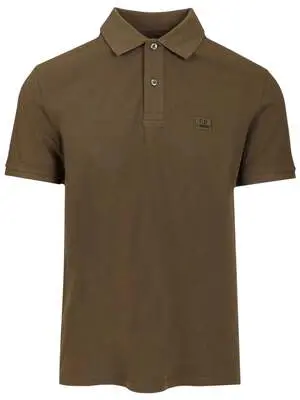 C.P. COMPANY C. P. Company Short Sleeve Polo Shirt - Brown