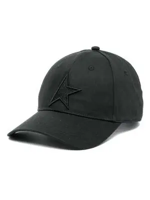 GOLDEN GOOSE Baseball Cap With Star Patch - Nero