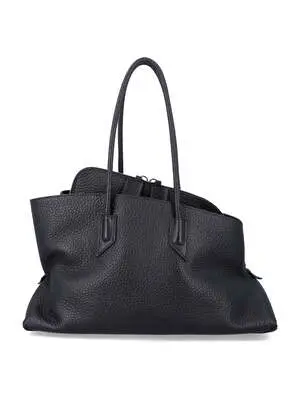 Attico The Paintseggiata Medium Tote Handbag - Nero
