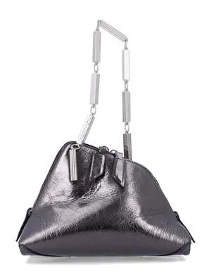 Attico Sculpted Mini Chain Clutch - Grigio