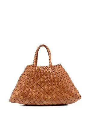 Dragon Diffusion Woven Leather Tote Bag - Marrone