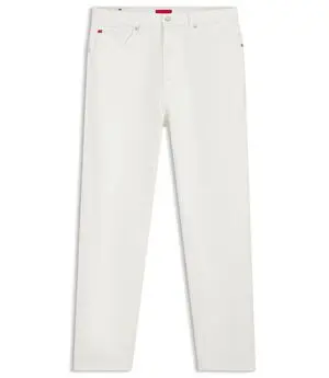 Hugo Relaxed-tapered-fit Jeans - White
