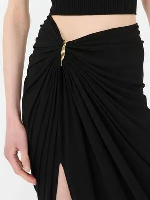 Max Mara Draped Viscose Skirt