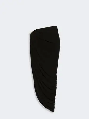Max Mara Draped Viscose Skirt