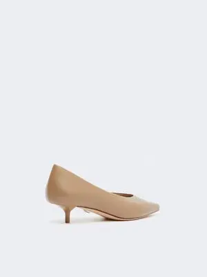 Max Mara Nappa Leather Low Court Shoes