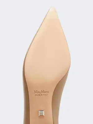 Max Mara Nappa Leather Low Court Shoes