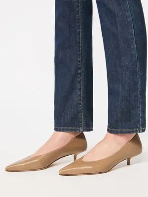 Max Mara Nappa Leather Low Court Shoes