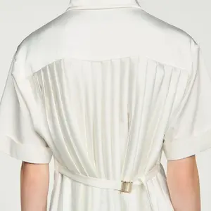 Sandro Oversized Pleated Back Shirt