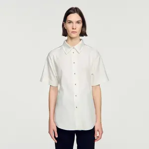 Sandro Oversized Pleated Back Shirt
