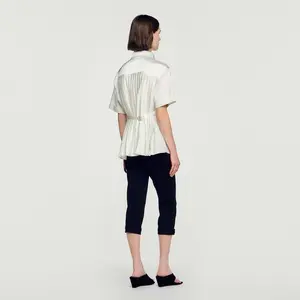 Sandro Oversized Pleated Back Shirt