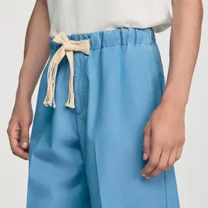 Sandro Faded Cotton Drawstring Shorts