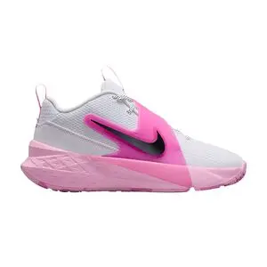 Nike Team Hustle D 12 Gs 'white Rise - Pink