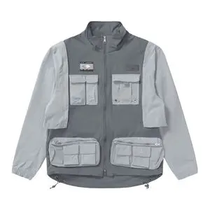JORDAN X Solefly Cargo Jacket 'light Smoke