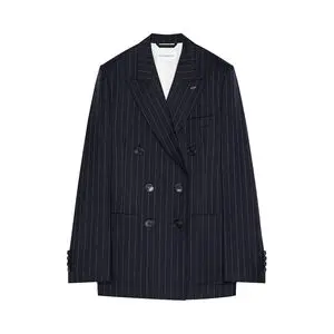 Givenchy Pockets Double Breasted Jacket 'dark Navy - Blue