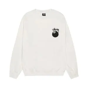 StÜssy 8 Ball Pigment Dyed Crew 'natural 2
