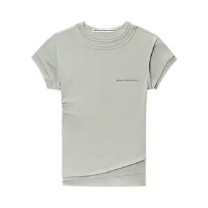 Alexander Wang Layered Short-sleeve Top 'blaze
