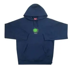 Supreme Apple Hooded Sweatshirt 'navy - Blue